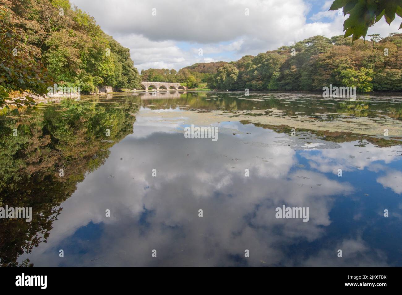 Eight arch bridge on the Eastern Arm of Stackpole National Nature ...