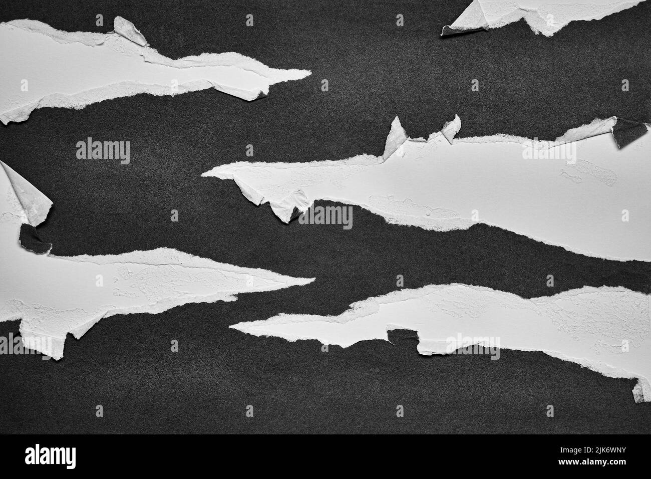 Black and White Torn Paper Collage Style, Ripped Paper Effect, Texture ...