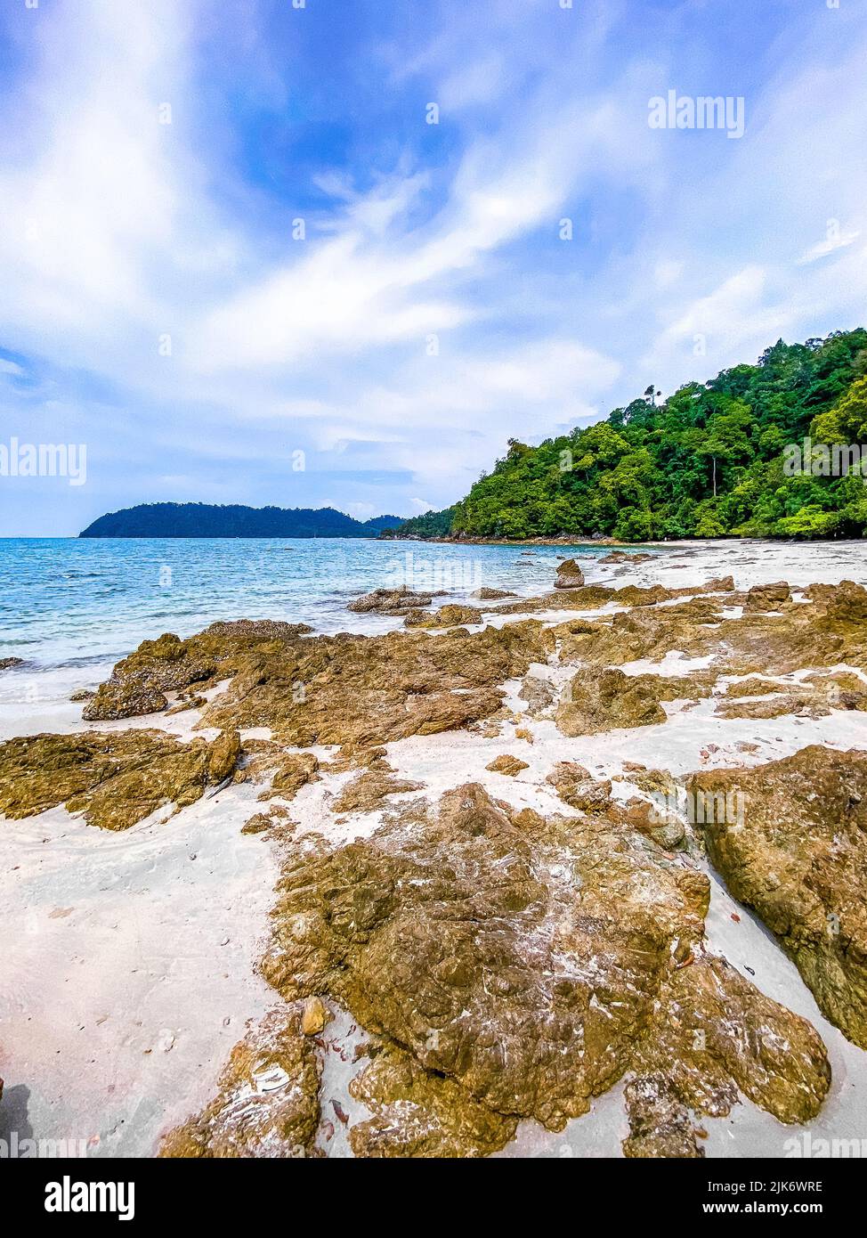 Koh Phayam beach Hin Talu with rock arch formation in Ranong, Thailand Stock Photo - Alamy