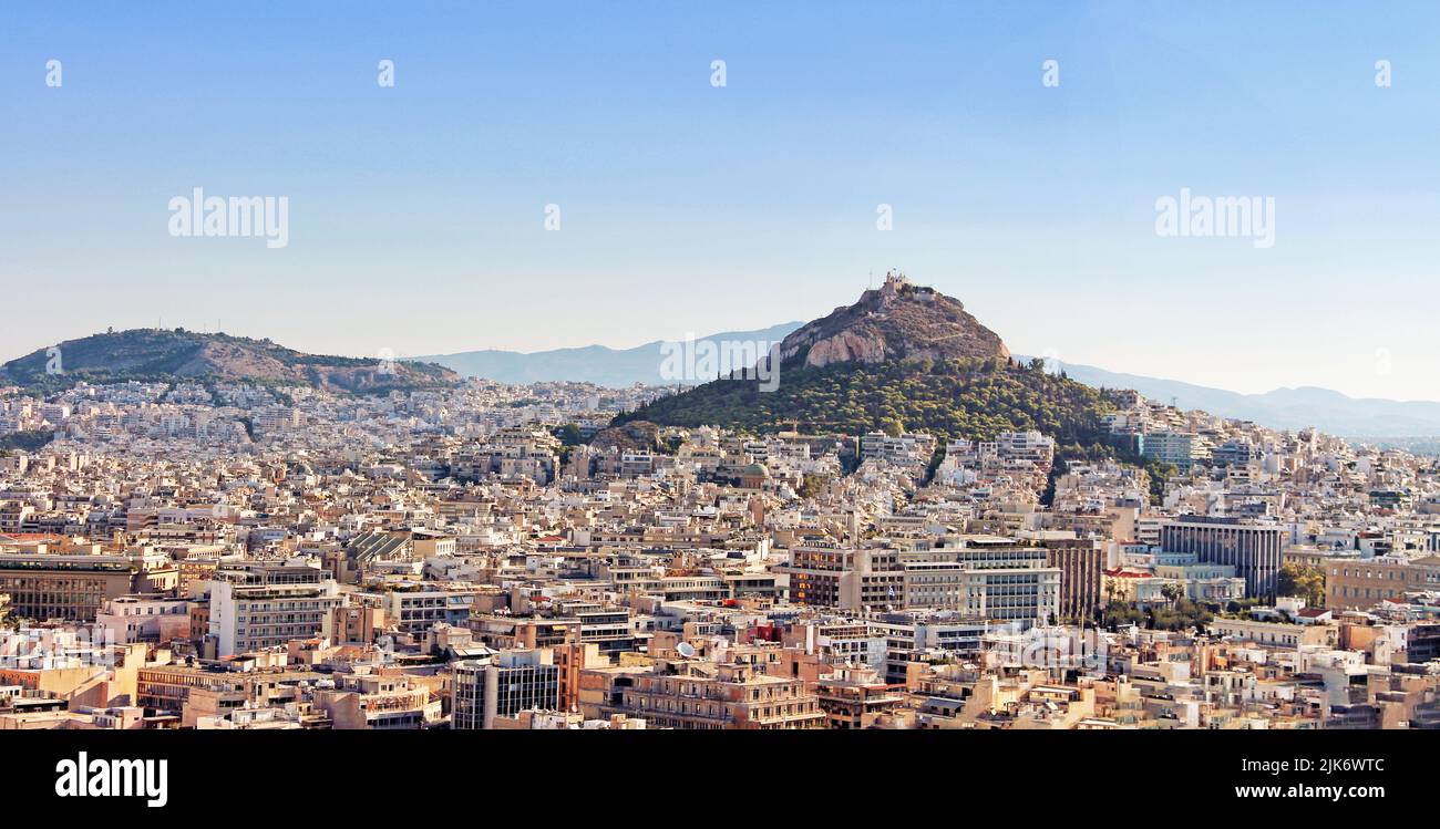 Mount Lycabettus in Athens, Greece Stock Photo - Alamy