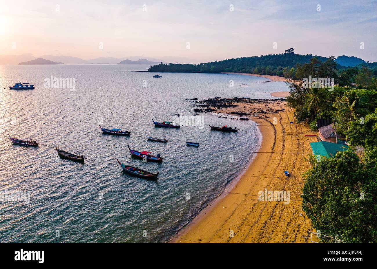 Aerial view of Koh Phayam beach in Ranong, Thailand Stock Photo - Alamy