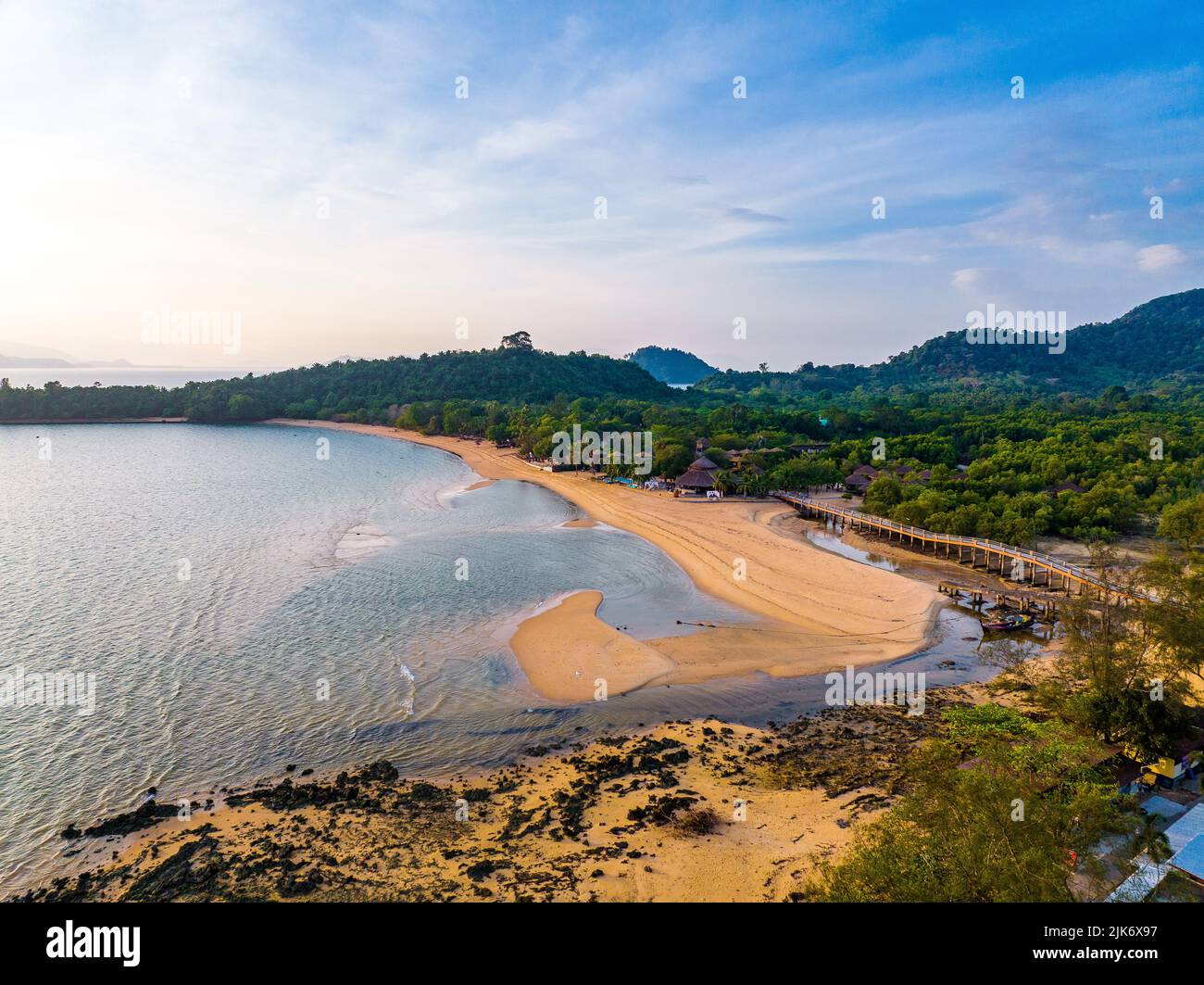 Aerial view of Koh Phayam beach in Ranong, Thailand Stock Photo - Alamy