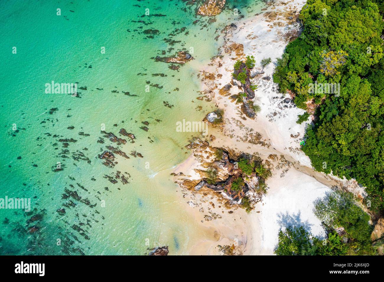 Koh Phayam beach Hin Talu with rock arch formation in Ranong, Thailand ...