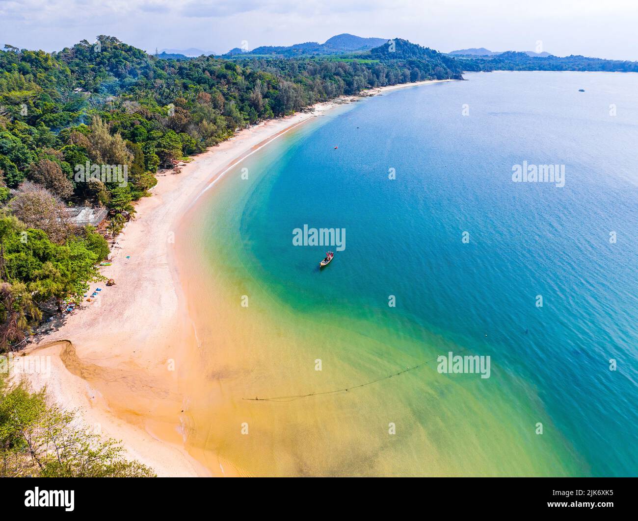 Aerial view of Koh Phayam beach in Ranong, Thailand Stock Photo - Alamy