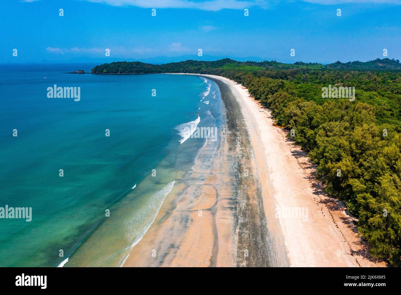 Aerial view of Koh Phayam beach in Ranong, Thailand Stock Photo - Alamy
