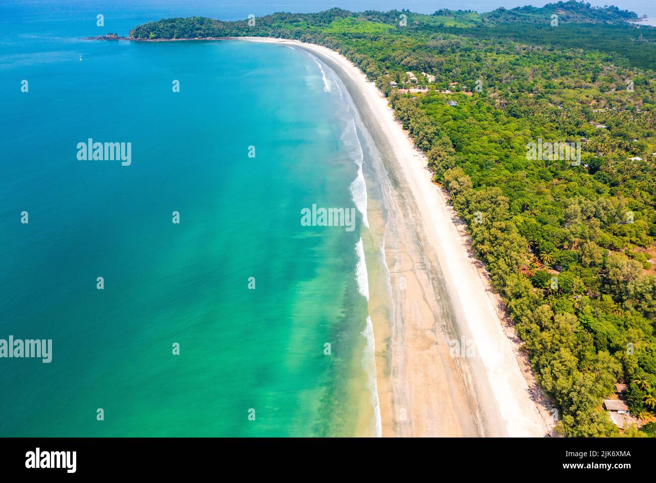Aerial view of Koh Phayam beach in Ranong, Thailand Stock Photo - Alamy