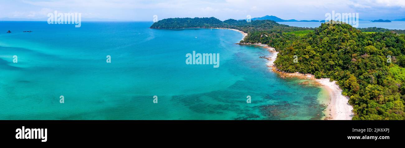 Aerial view of Koh Phayam beach in Ranong, Thailand Stock Photo - Alamy