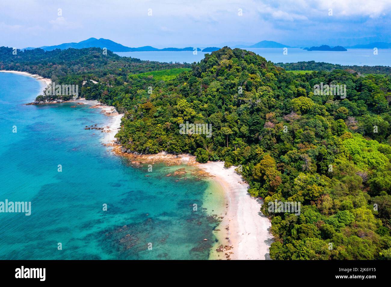 Aerial view of Koh Phayam beach in Ranong, Thailand Stock Photo - Alamy