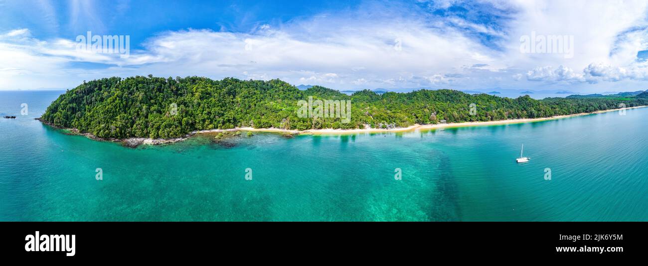 Aerial view of Koh Phayam beach in Ranong, Thailand Stock Photo - Alamy