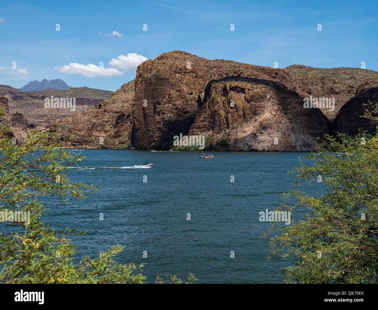 The beautiful reservoir known as Canyon Lake is a boaters paradise near ...
