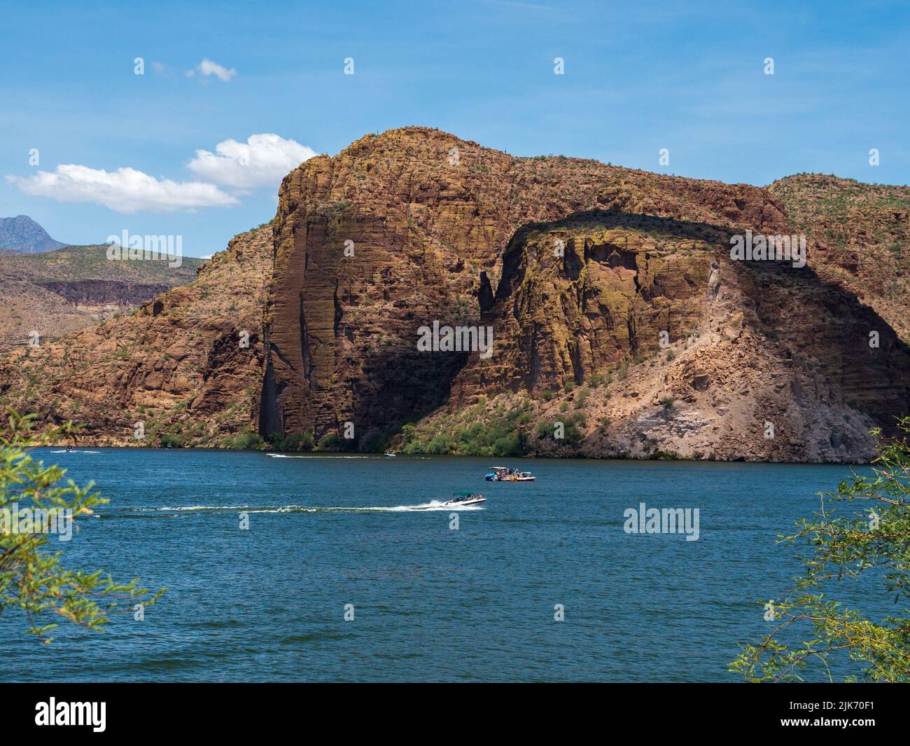 The beautiful reservoir known as Canyon Lake is a boaters paradise near ...
