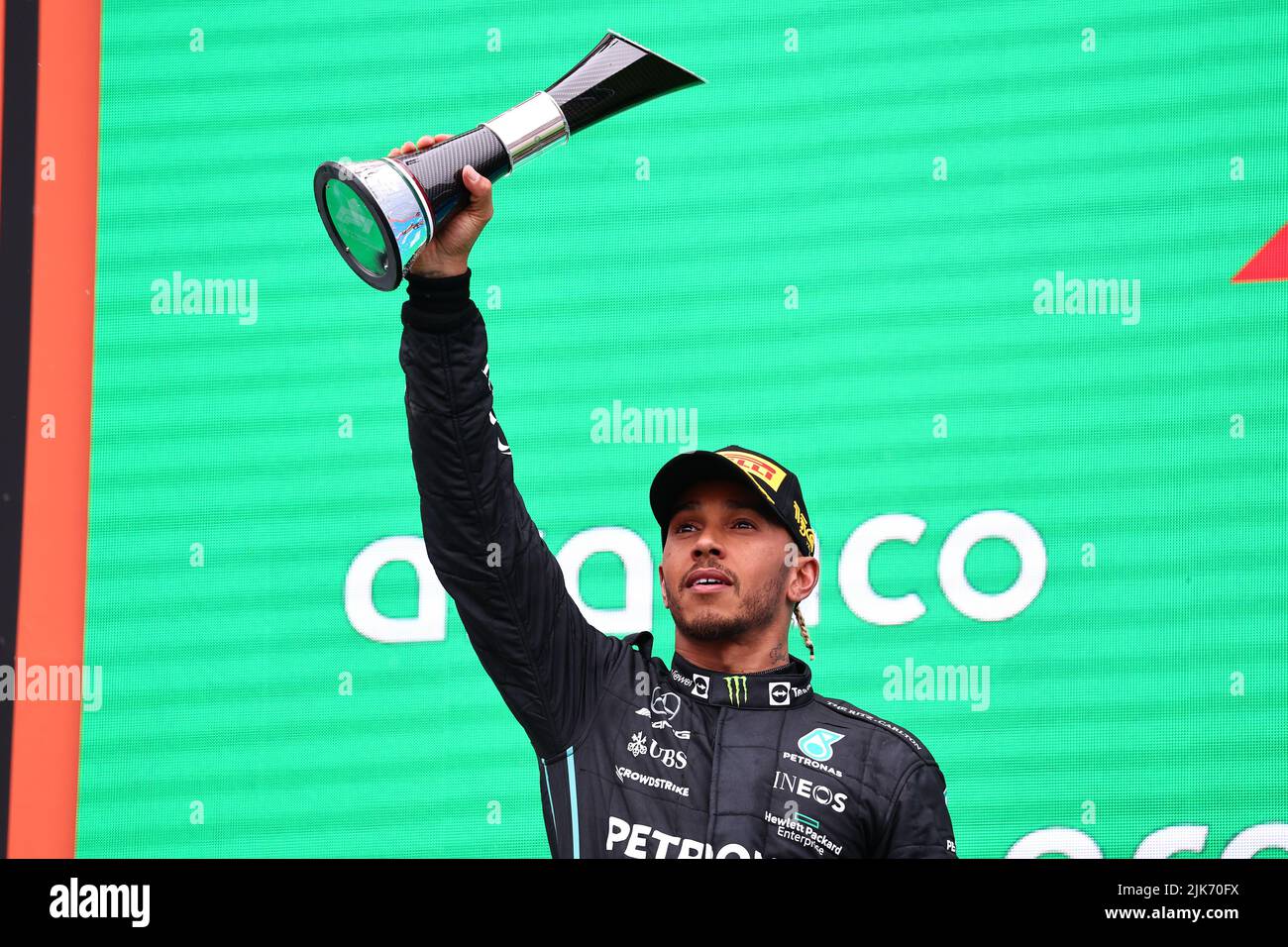 Lewis hamilton podium 2022 hi-res stock photography and images - Alamy