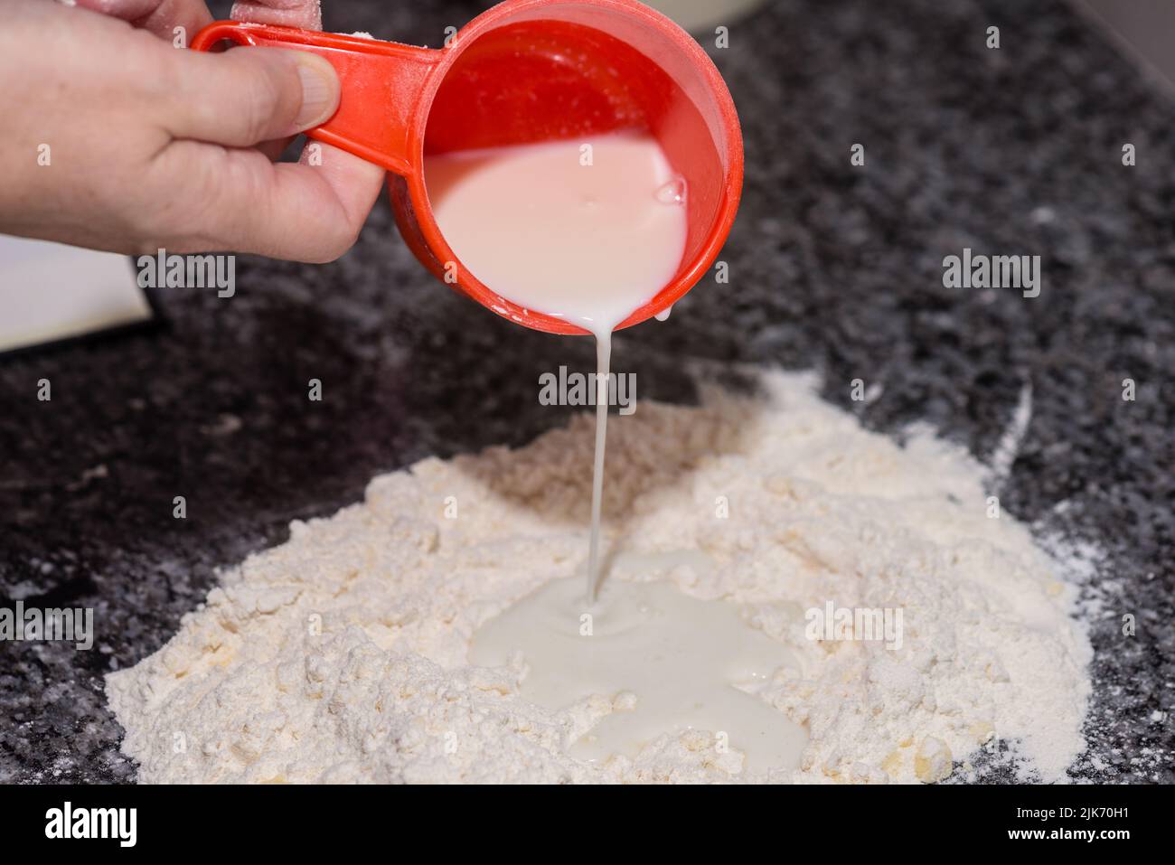 Eggs cake flour and butter bowl hi-res stock photography and images - Alamy
