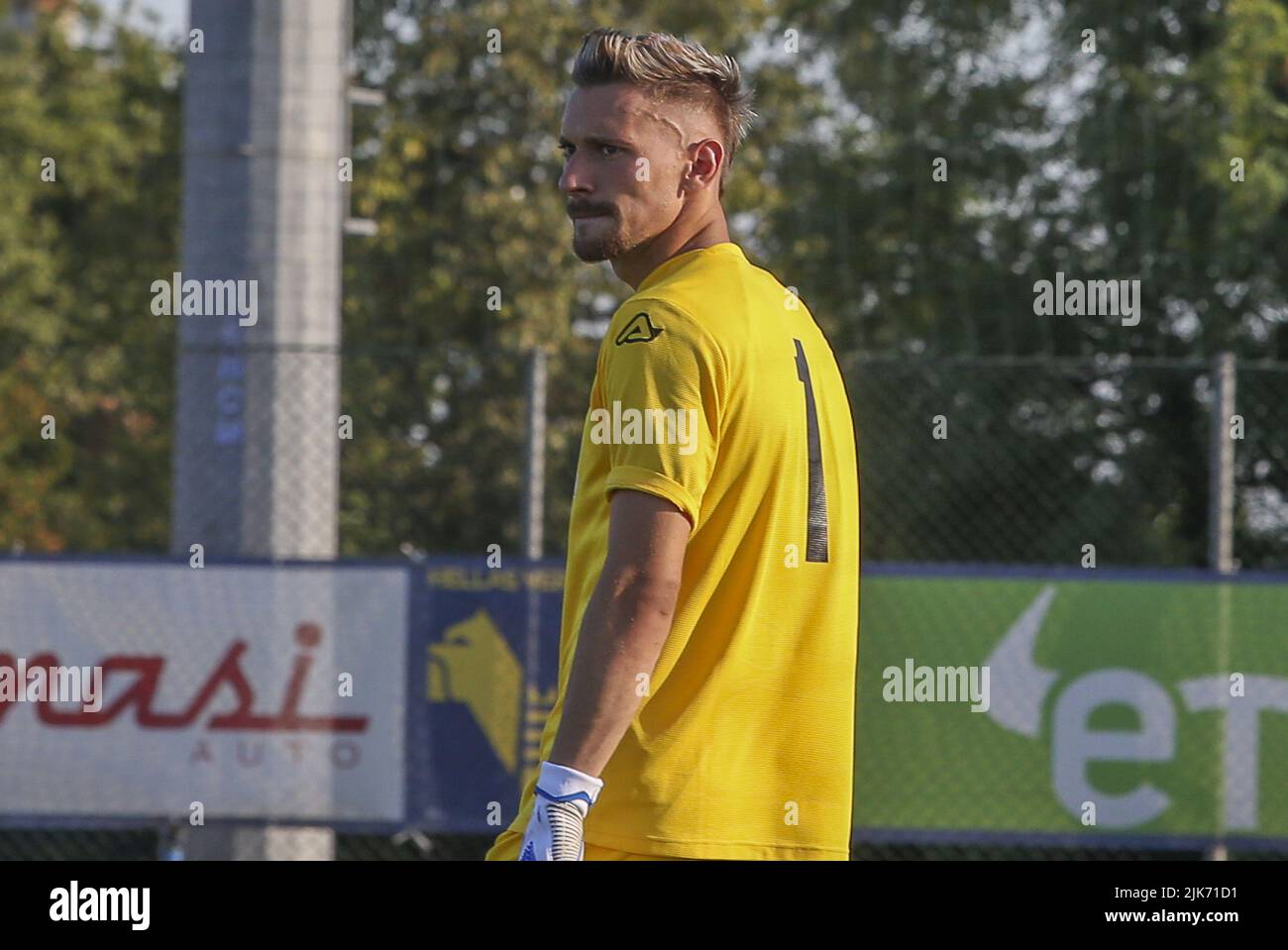 Ionut Radu of US Cremonese looks during Hellas Verona vs US Cremonese ...