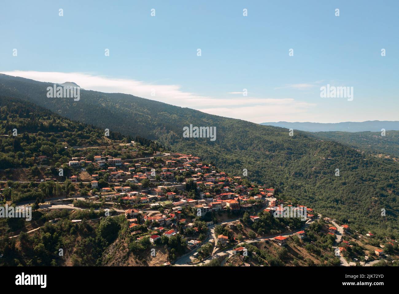 Greek village drone view hi-res stock photography and images - Alamy