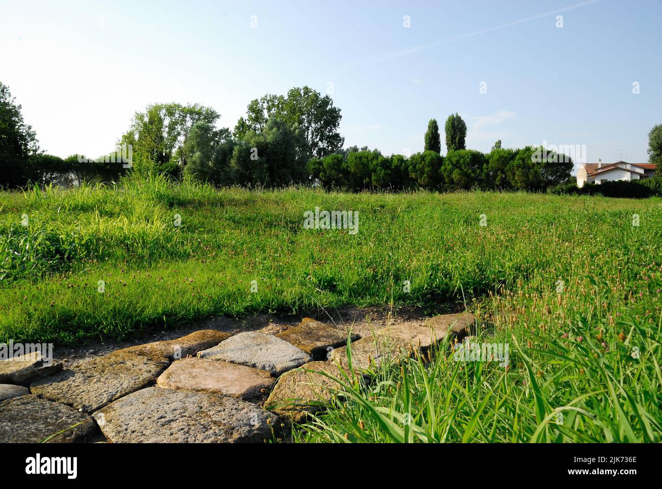 The archaeological area of Altinum. Altinum was an ancient town of the ...