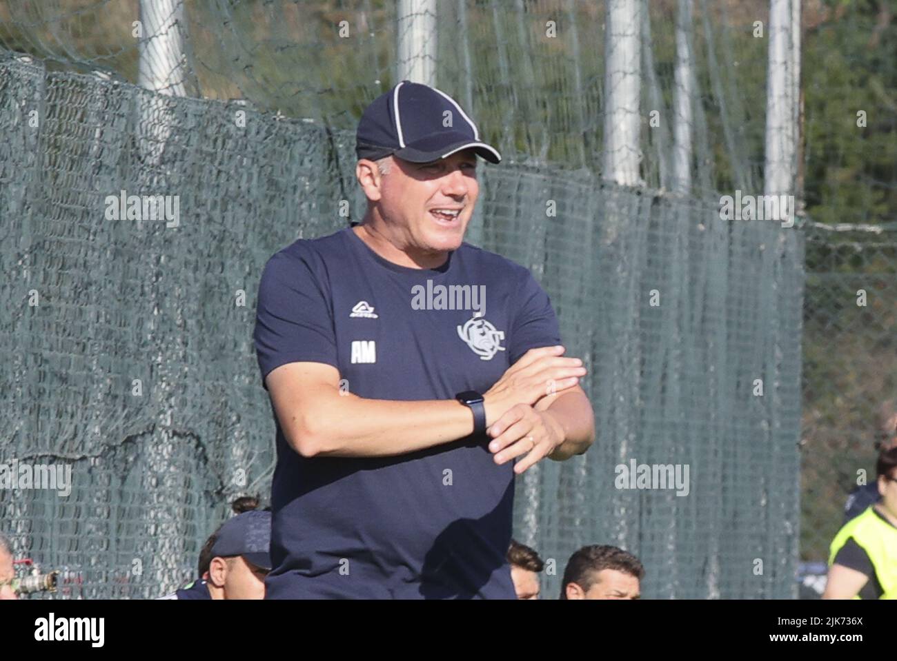 Massimiliano Alvini Head Coach of US Cremonese looks during Hellas ...