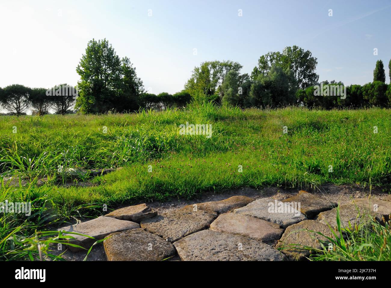 The archaeological area of Altinum. Altinum was an ancient town of the ...
