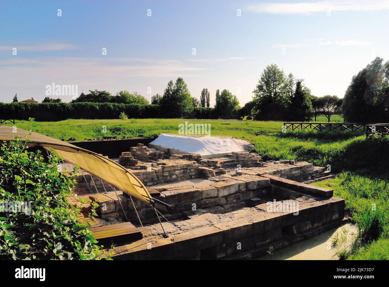 The archaeological area of Altinum. Altinum was an ancient town of the ...