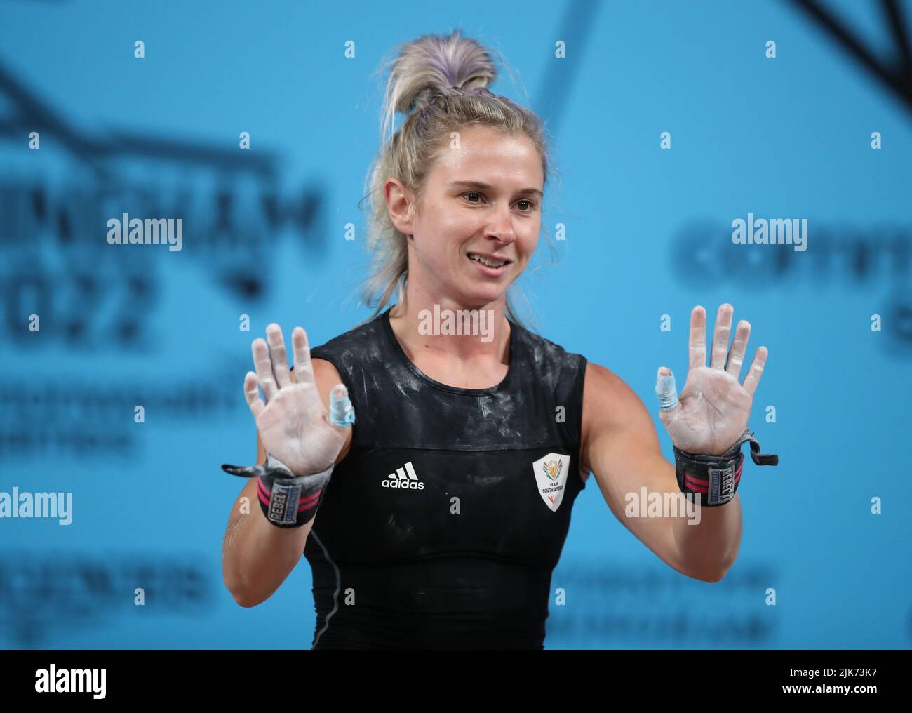 South Africa’s Anneke Spies during the Women’s 59kg Final at The NEC on ...