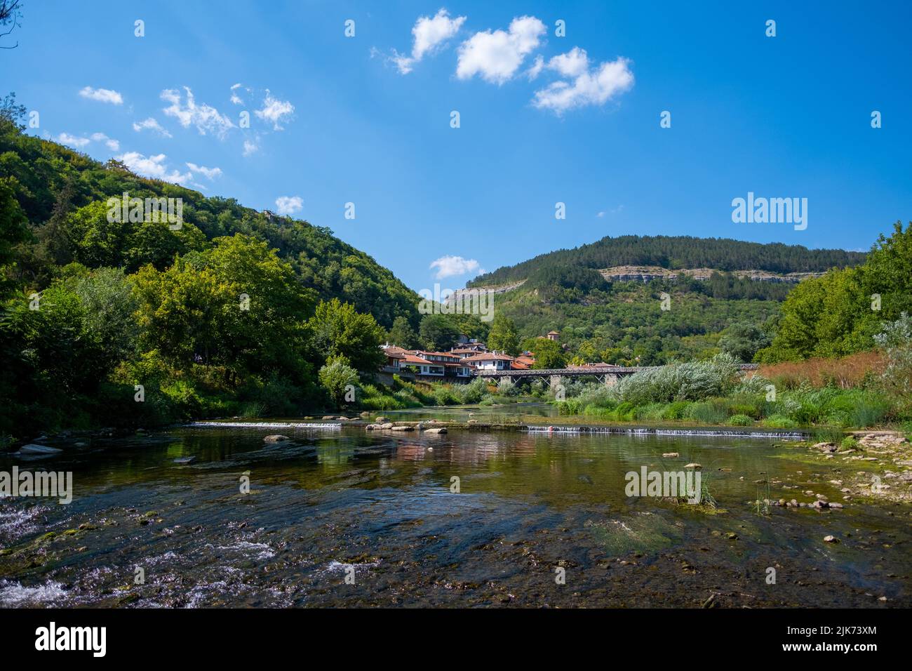 The Yantra river in the Veliko Tarnovo city in Bulgaria Stock Photo - Alamy