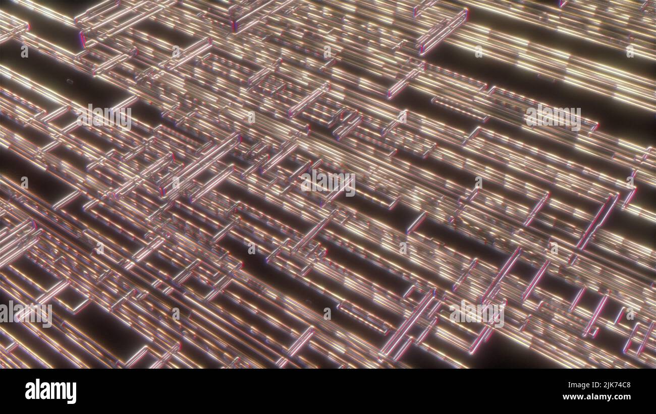 Abstract block lines. Computer generated 3d render Stock Photo - Alamy