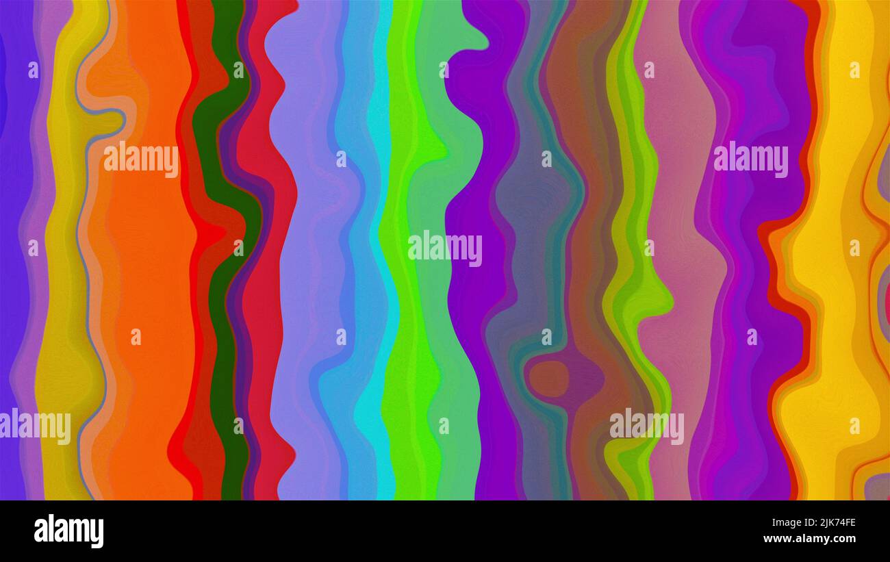 Colorful waves shapes. Computer generated 3d render Stock Photo - Alamy