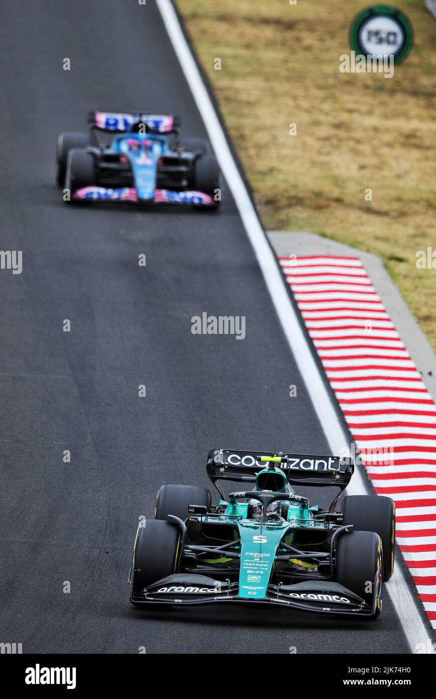 Sebastian Vettel (GER) Aston Martin F1 Team AMR22. Hungarian Grand Prix ...