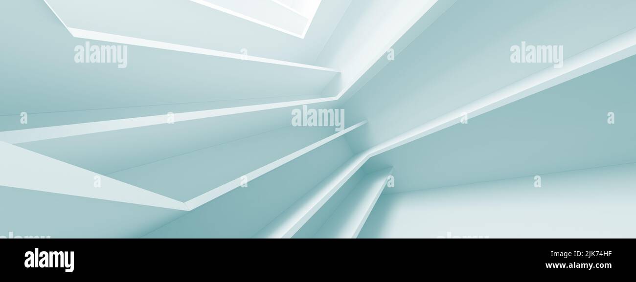 3d Abstract Panoramic Architecture Design Stock Photo - Alamy