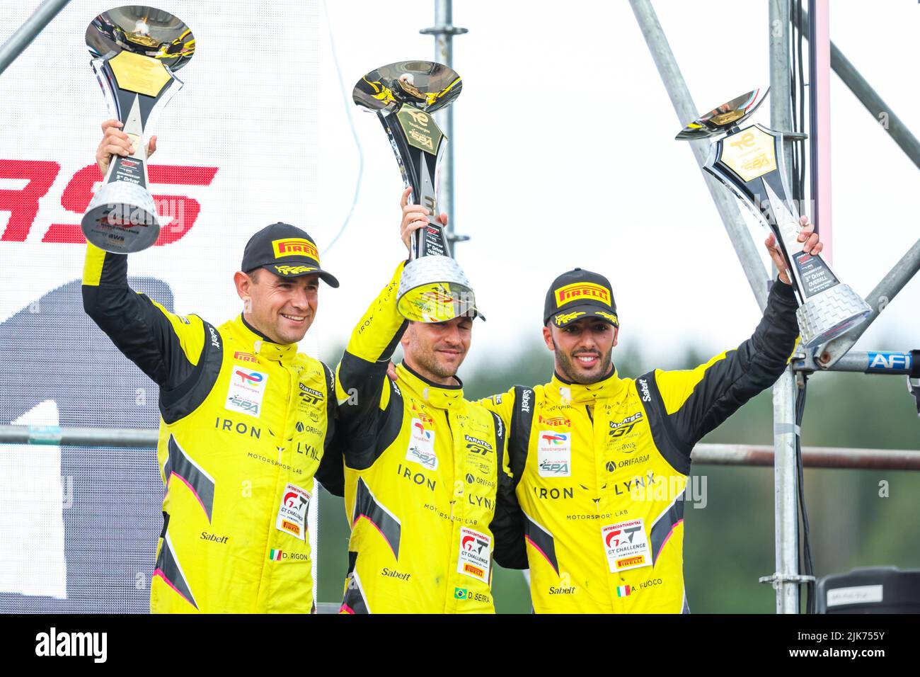 Spa, Belgium. 31st July, 2022. 71 Iron Lynx, Ferrari 488 GT3 of Davide ...