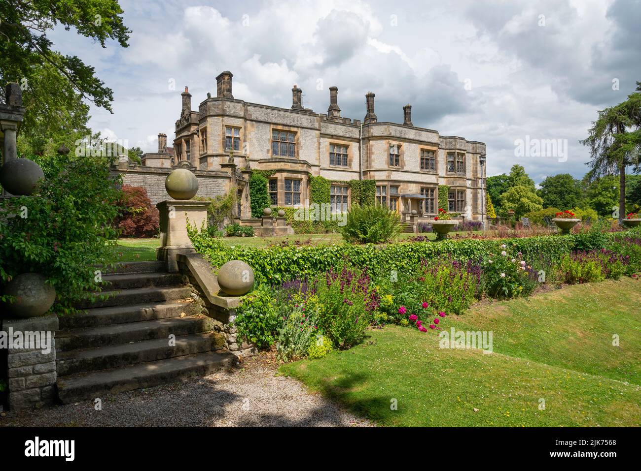 Thornbridge Hall and gardens near Bakewell in the Peak District ...