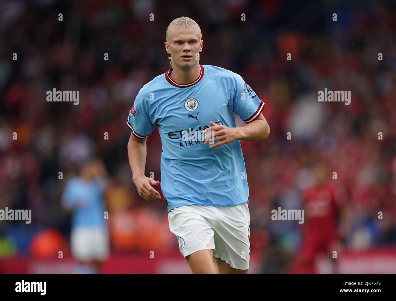 Manchester City's Erling Haaland during the FA Community Shield match ...