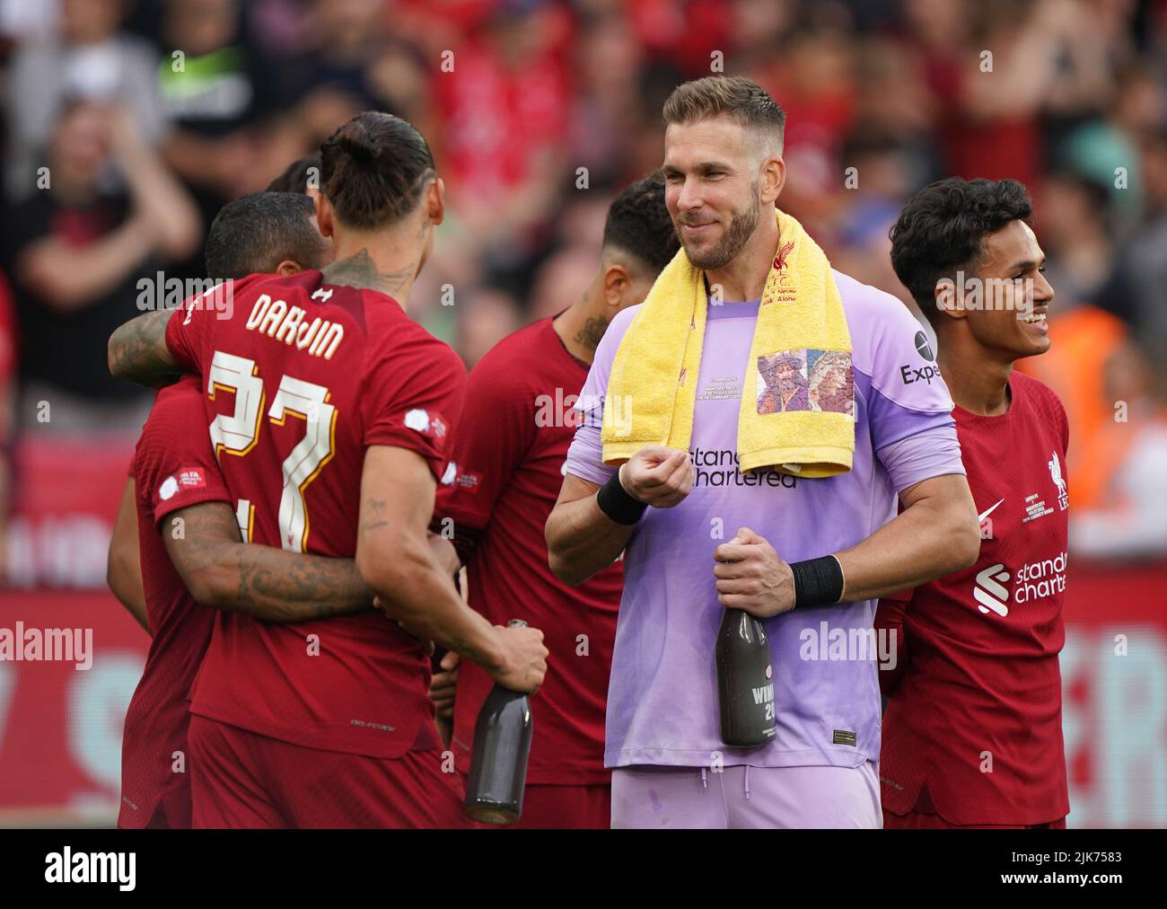 Liverpool goalkeeper Adrian during the FA Community Shield match at the ...