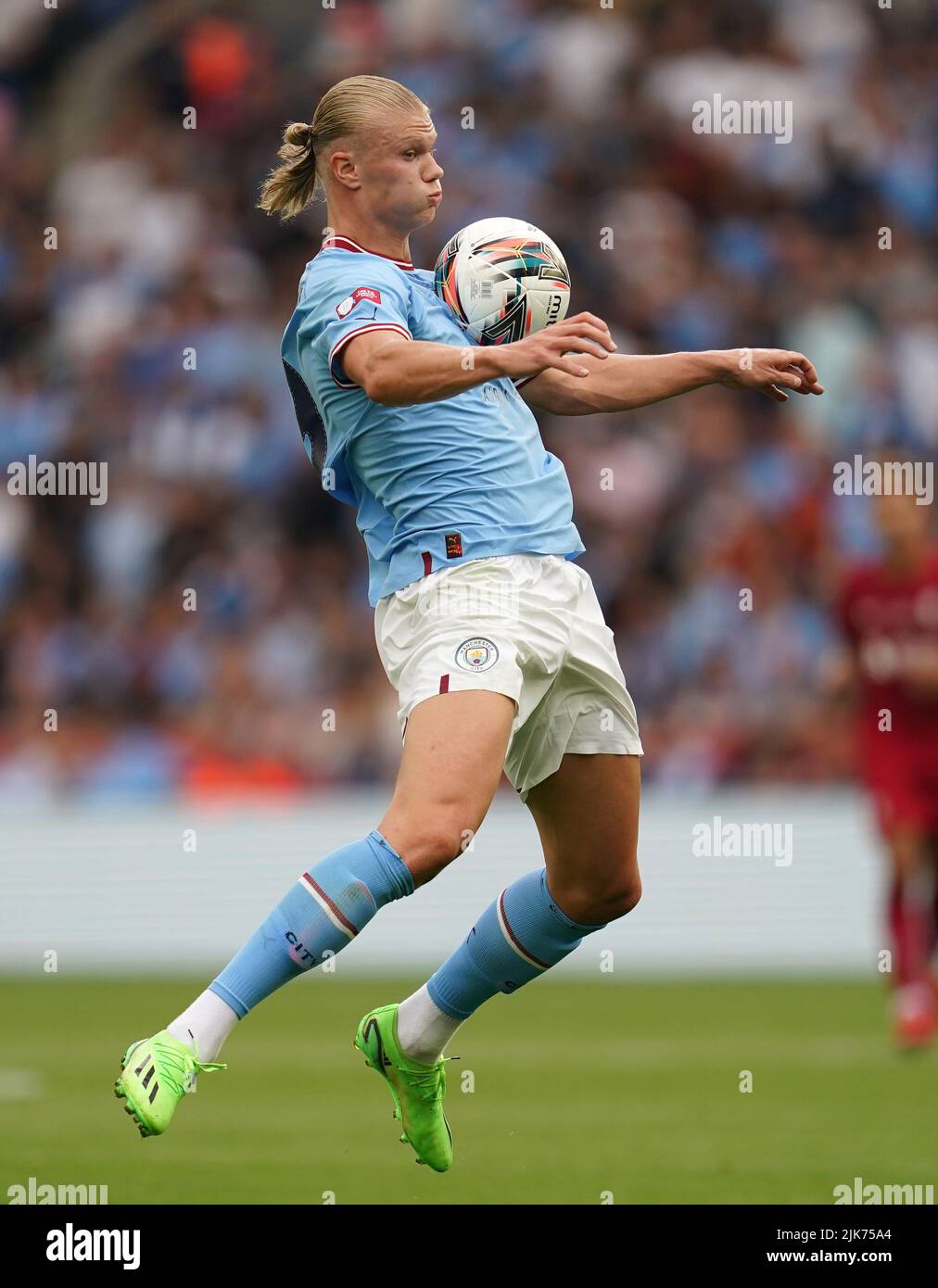 Manchester City's Erling Haaland during the FA Community Shield match ...