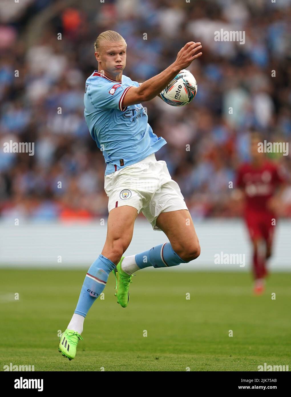 Manchester City's Erling Haaland during the FA Community Shield match ...