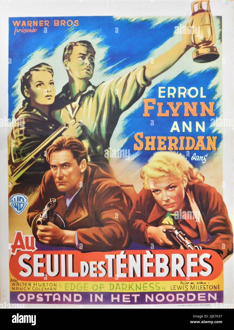 ERROL FLYNN and ANN SHERIDAN in EDGE OF DARKNESS 1943 director LEWIS ...