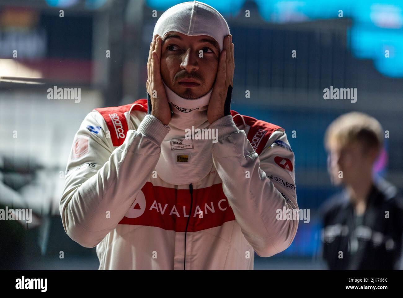 Jake Dennis preparing before the race on the grid during the 2022 SABIC ...