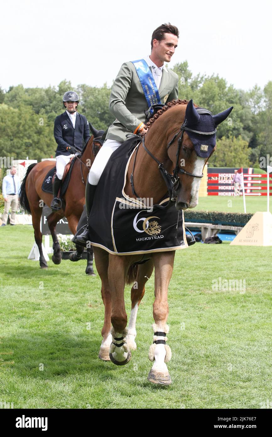 Hickstead, UK. 31st July, 2022. Olivier Philippaerts on H&M Miro wins ...