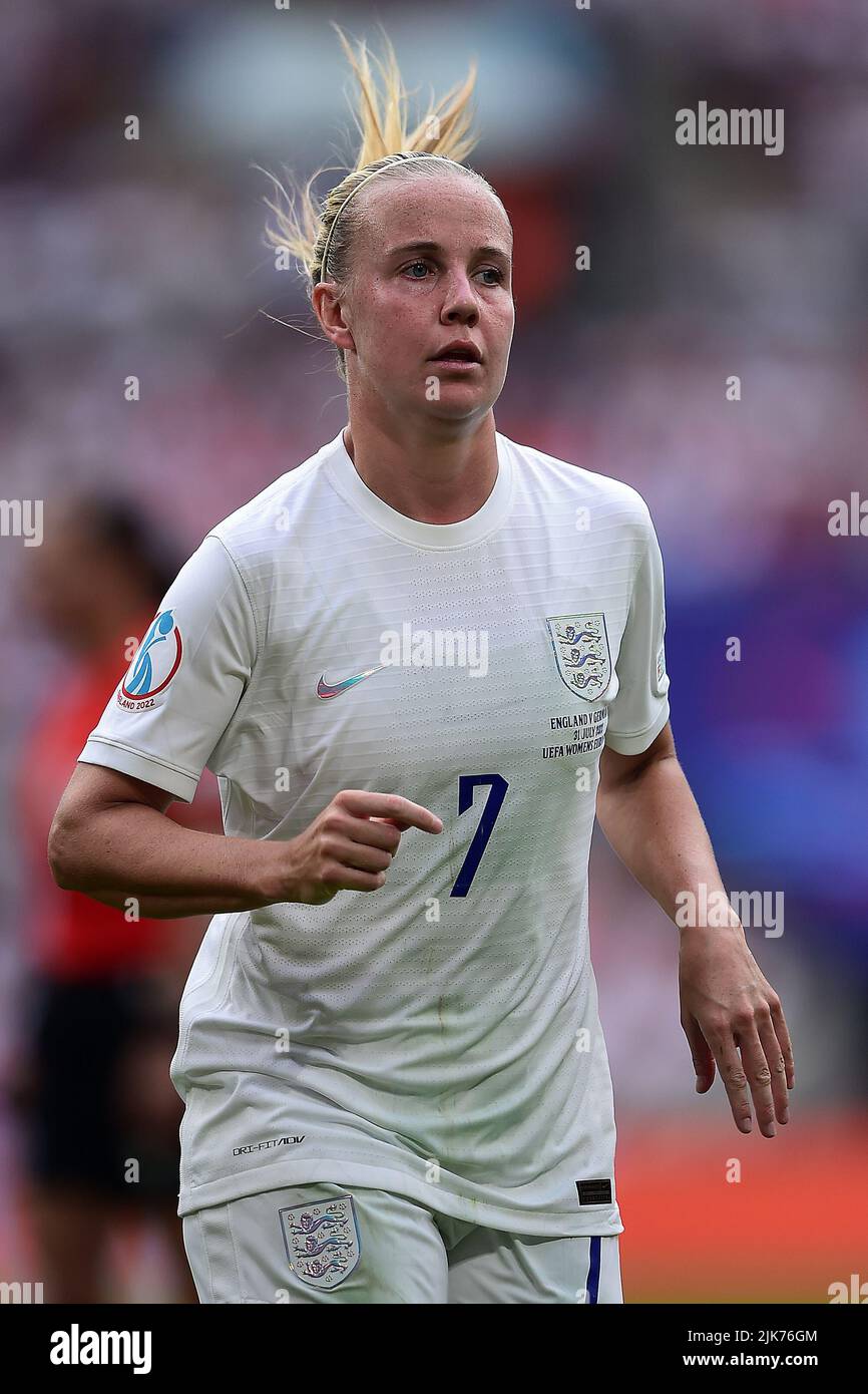 London UK 31st July 2022 Beth Mead Of England Women Looks On UEFA Women s Euro England 2022 london-uk-31st-july-2022-beth-mead-of-england-women-looks-on-uefa-women-s-euro-england-2022
