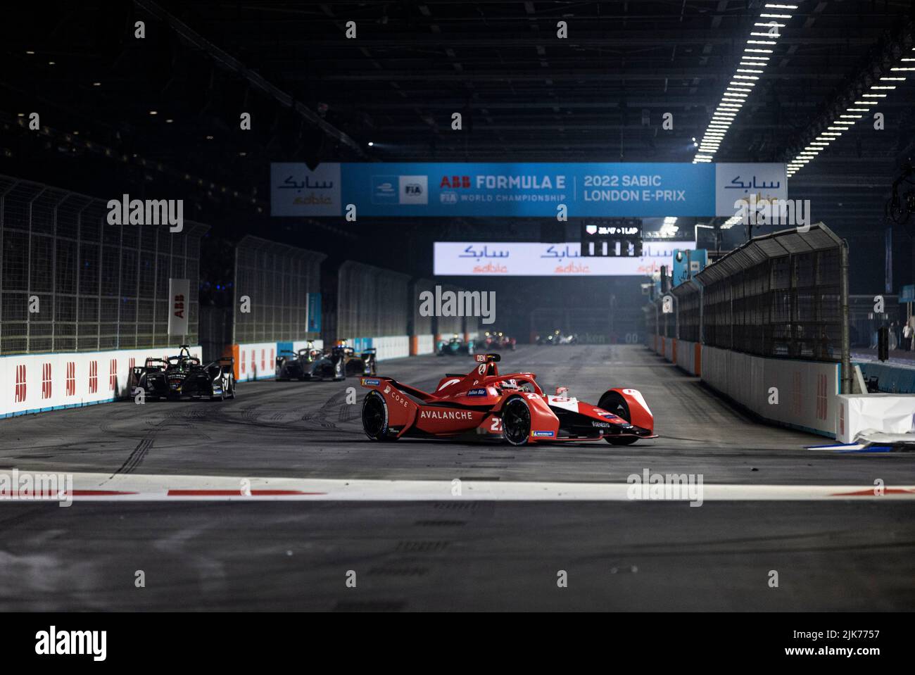 Jake Dennis during the 2022 SABIC London E-Prix at the ExCel Circuit ...