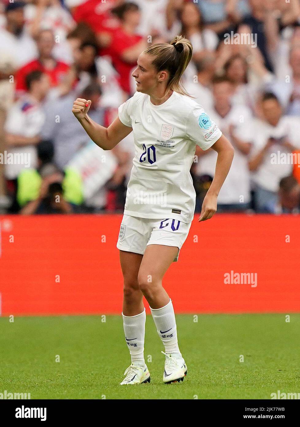 England's Ella Toone celebrates scoring their side's first goal of the ...