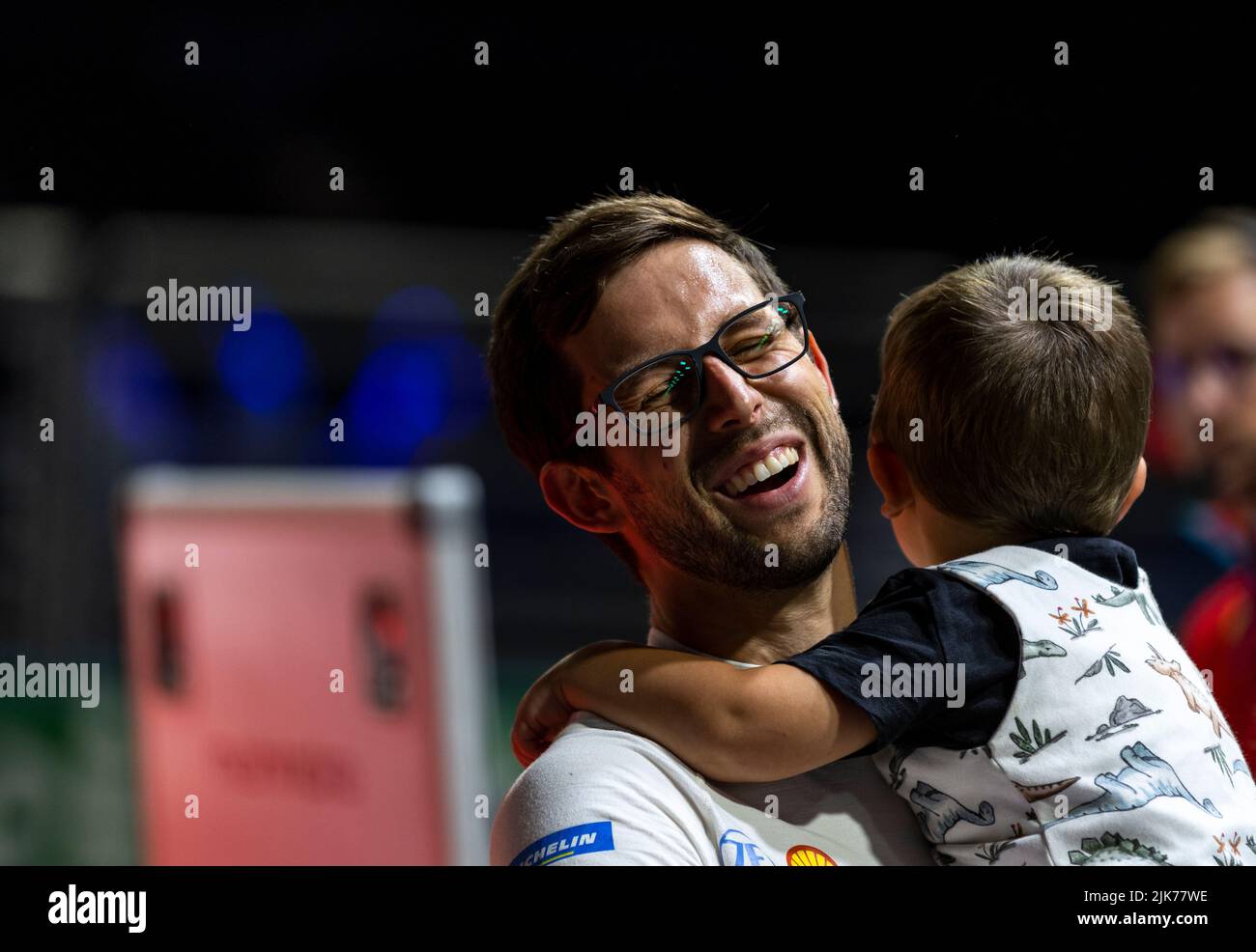 Alexander Sims before the race on the grid during the 2022 SABIC London ...