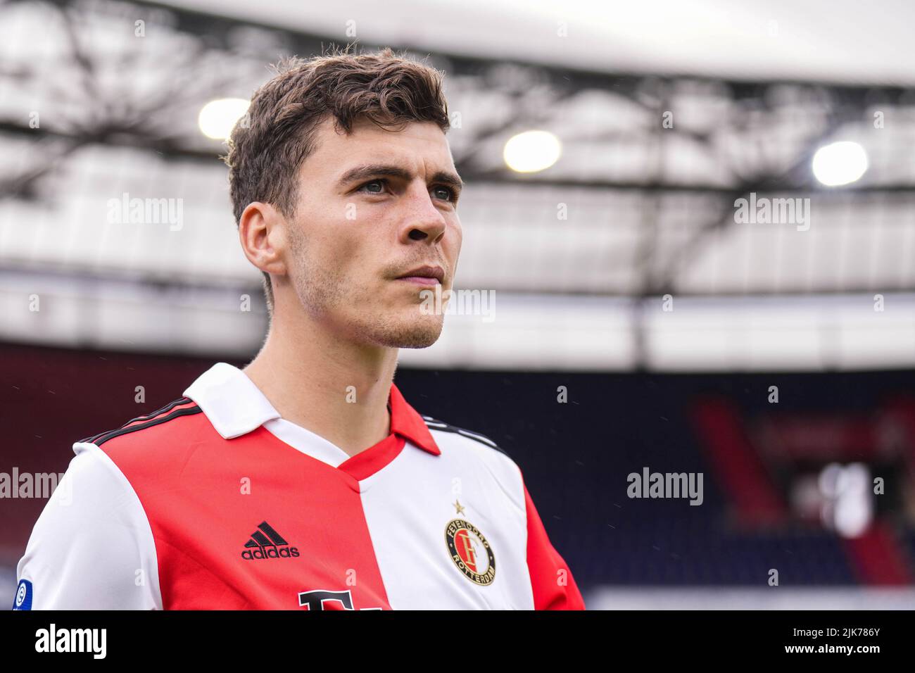 Rotterdam, Netherlands. 31 July 2022. Jacob Rasmussen of Feyenoord ...