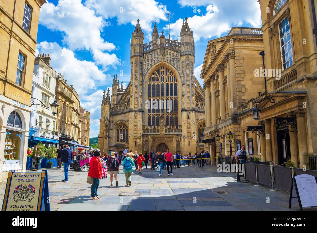 view of the historic streets of Bath-the largest city in the county of ...