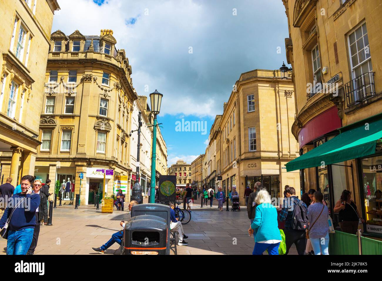 view of Stall Street-commercial street of Bath-the largest city in the ...