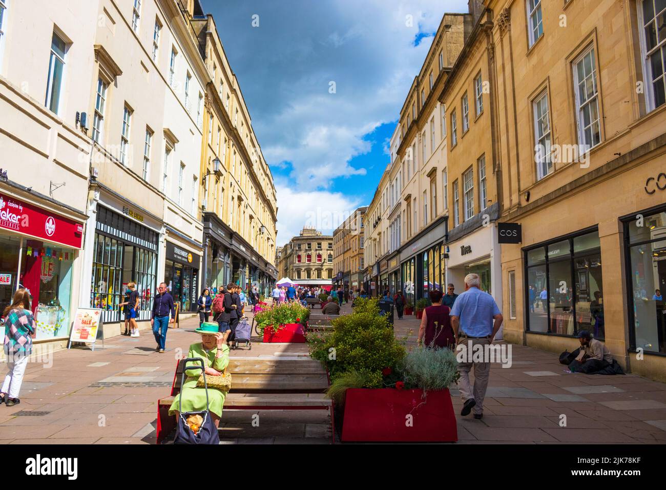 view of Stall Street-commercial street of Bath-the largest city in the ...