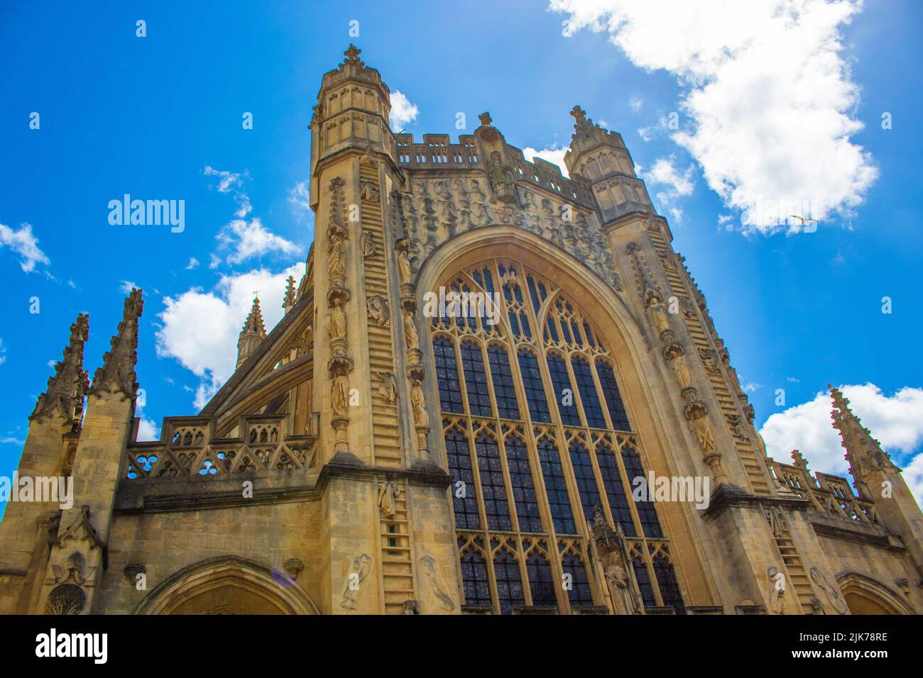 View of Bath Abbey-Late Medieval church with a Victorian Gothic ...