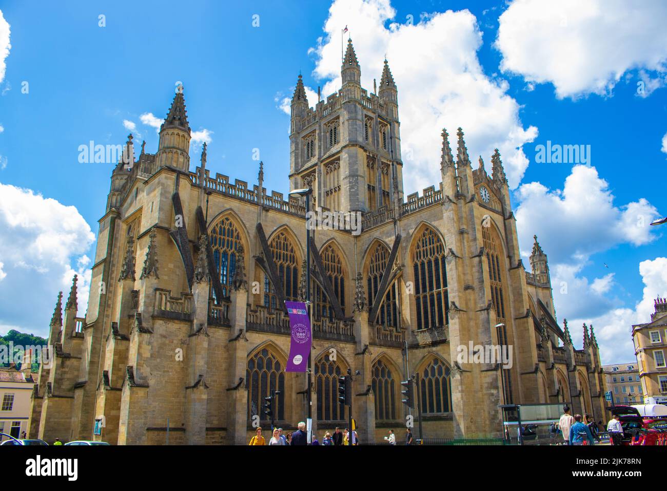 View of Bath Abbey-Late Medieval church with a Victorian Gothic ...