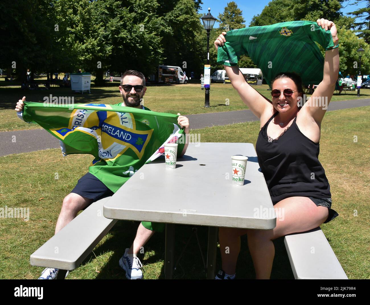 UEFA Woman's Euro's 2022 Fan Party In Palmerston Park Southampton (2nd ...
