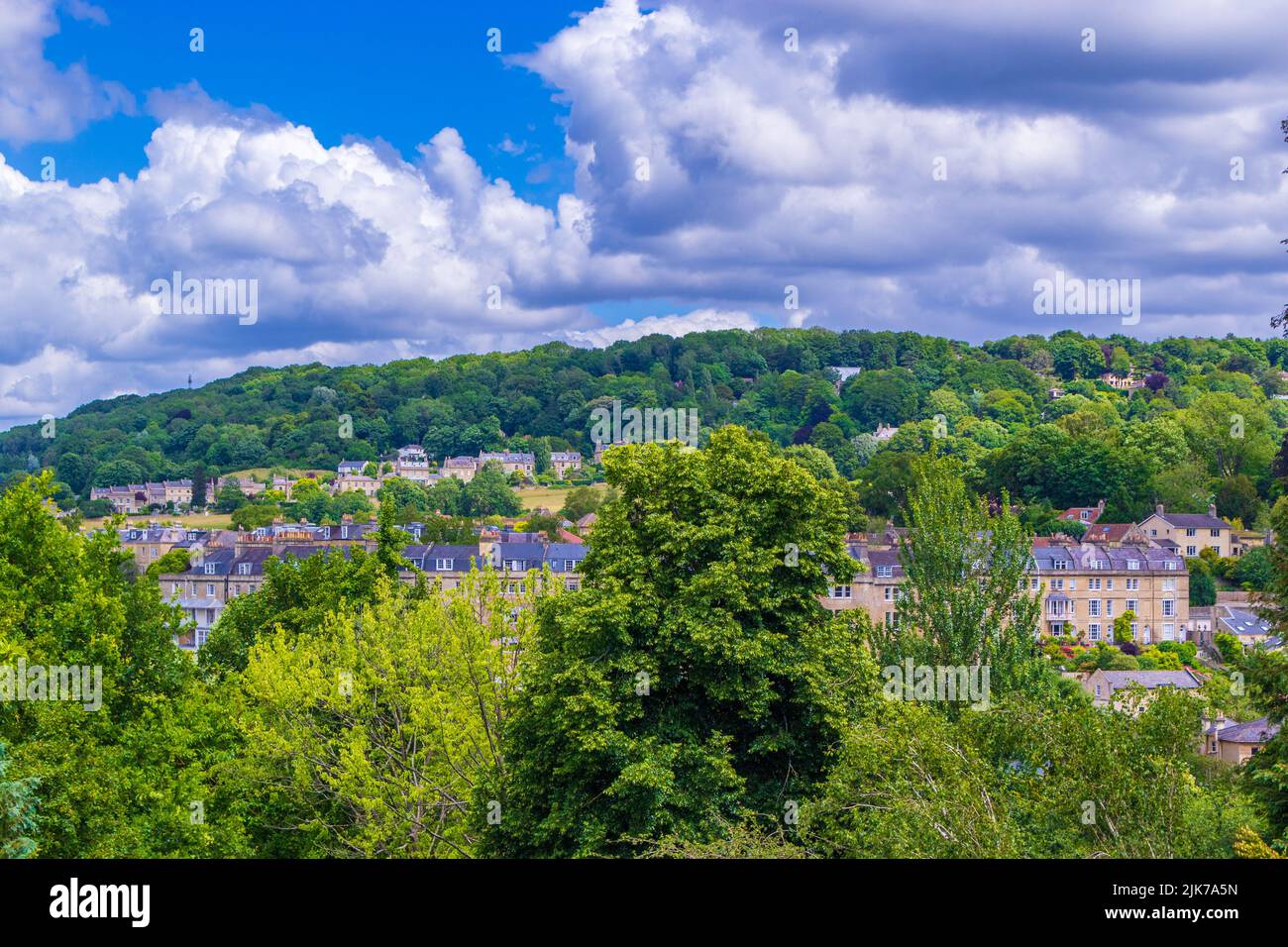 amazing perspective to look over Bath from its south east side from ...